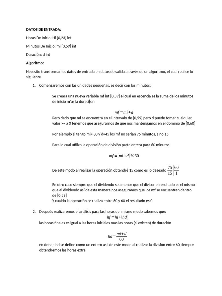 Deber 1 Programacion | PDF | División (Matemáticas) | Programación de computadoras