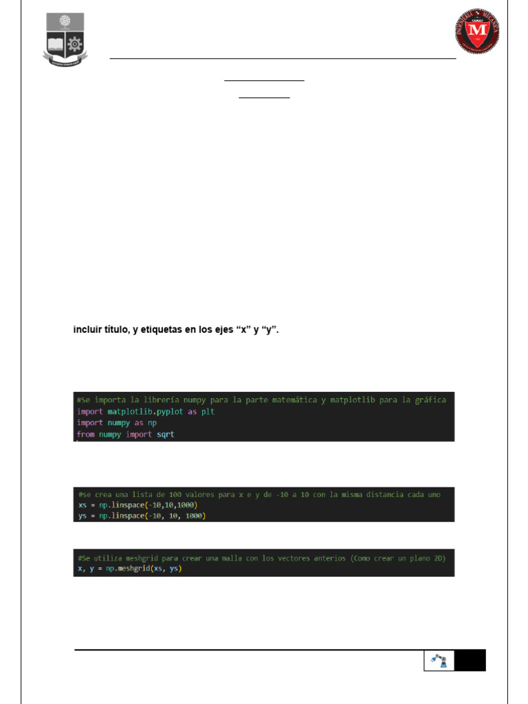 Taller 2 Programaci'On | PDF | Análisis matemático | Objetos matemáticos