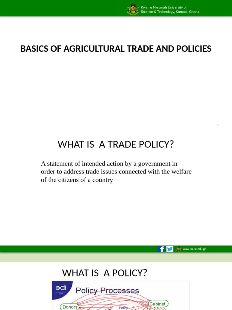 Agricultural Trade Policies Overview | PDF | Economic Surplus | Tariff
