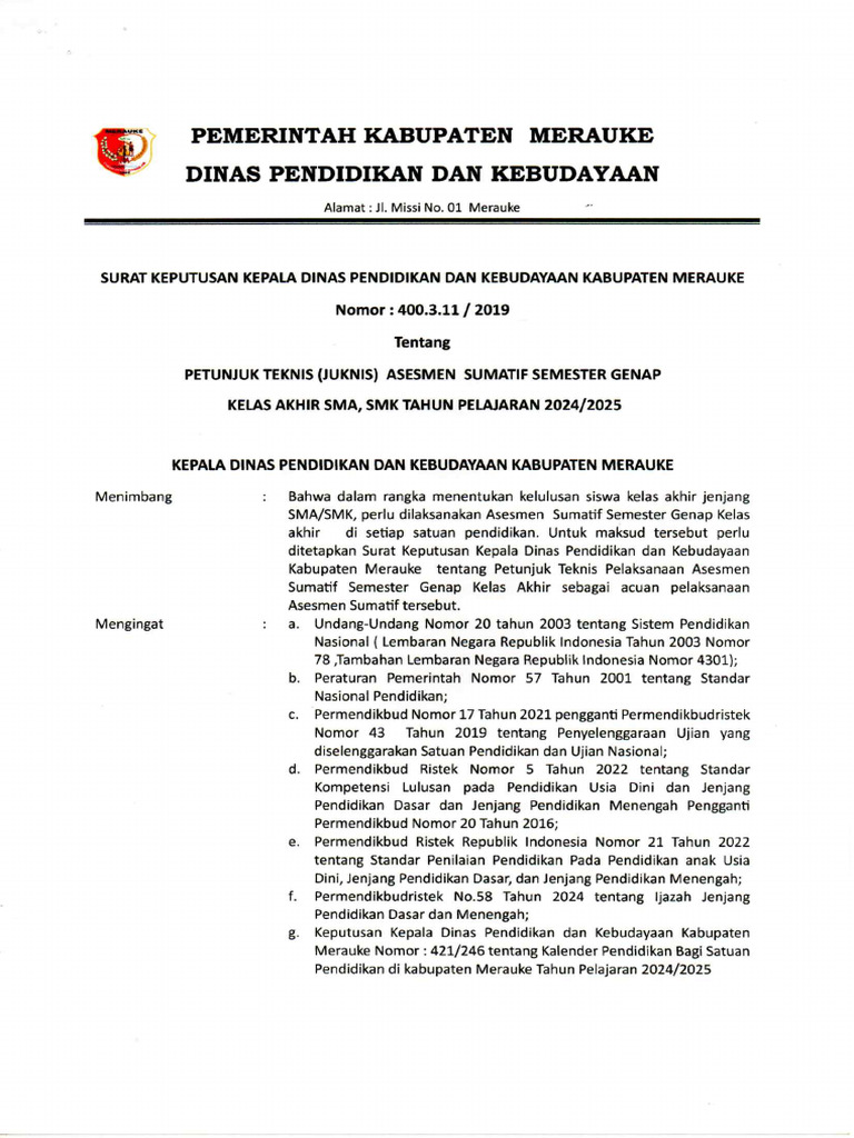 Juknis Asesmen Sumatif Kelas Akhir Sma-Smk | PDF