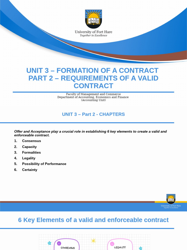 Key Elements of Valid Contracts | PDF | Business Law | Law Of Obligations