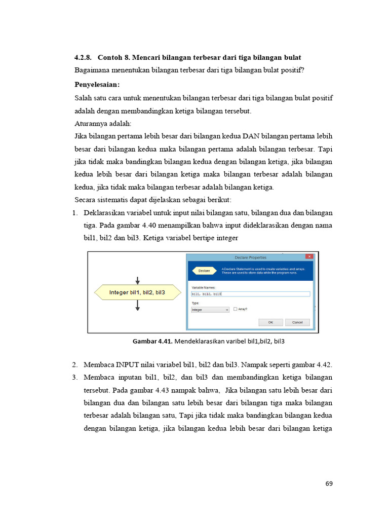 StudiKasus - Mencari Nilai Terbesar Dari 3 Bilangan 2 | PDF