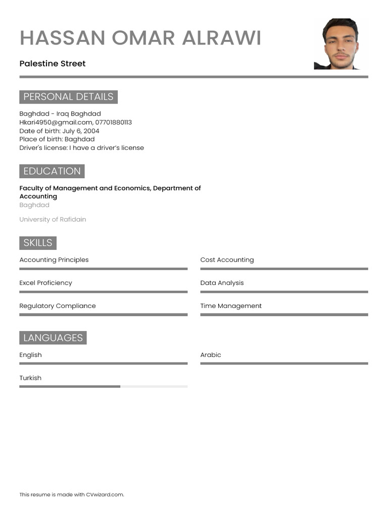Resume Hassan Omar Alrawi | PDF