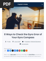 Gyro Error Calculator | PDF