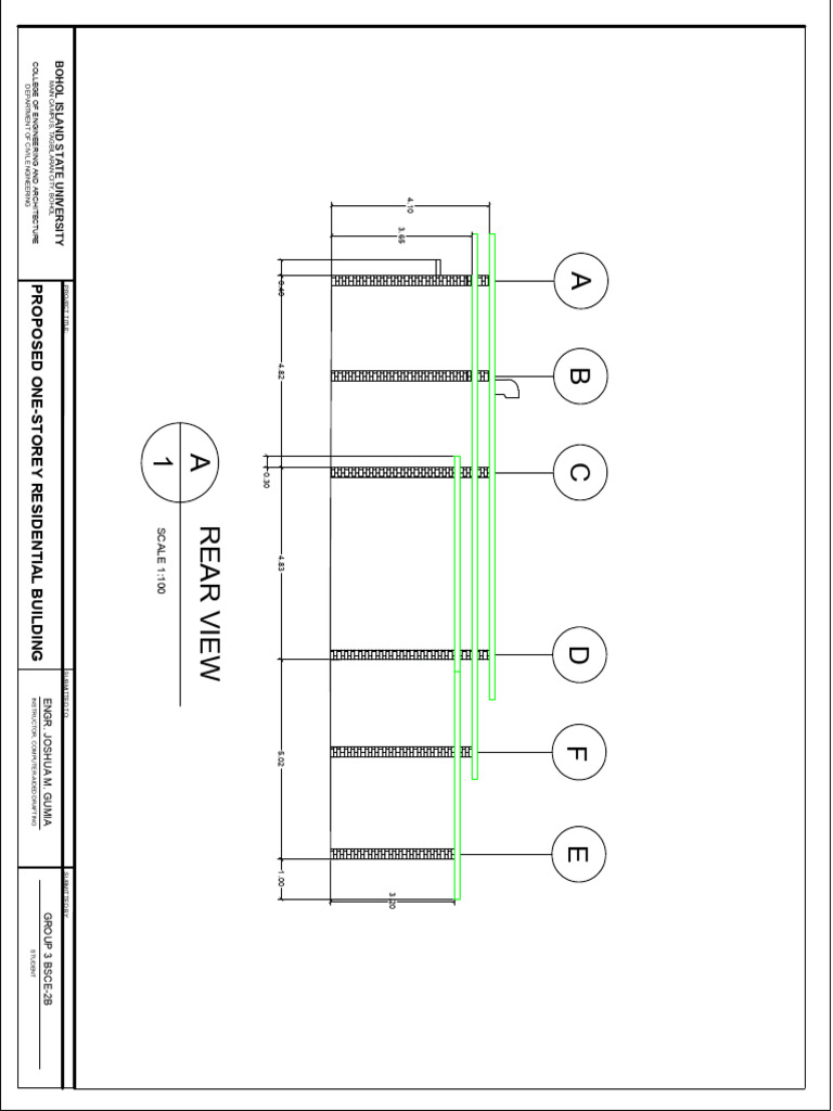Elevation - Rear View (Final) | PDF