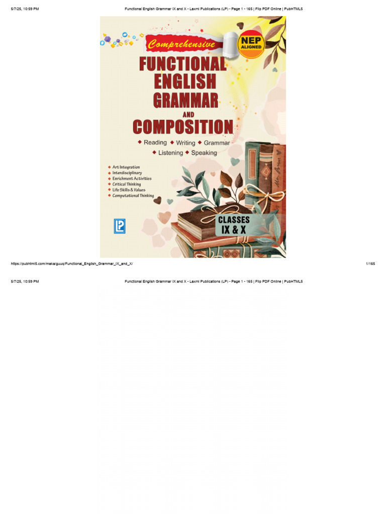 Functional English Grammar IX & X Guide | PDF | Graphics Software ...