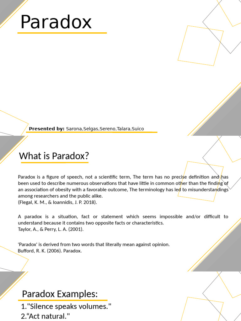 Paradox | PDF