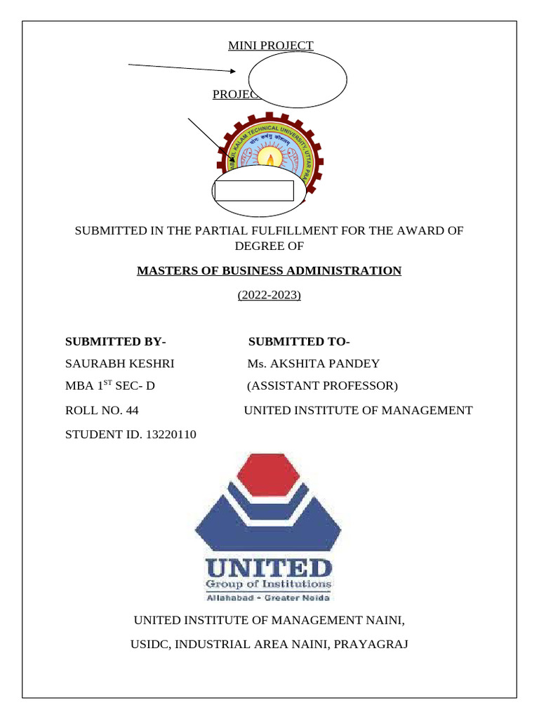 Saurabh Keshri Mini Project Word | PDF | Mobile App | Marketing