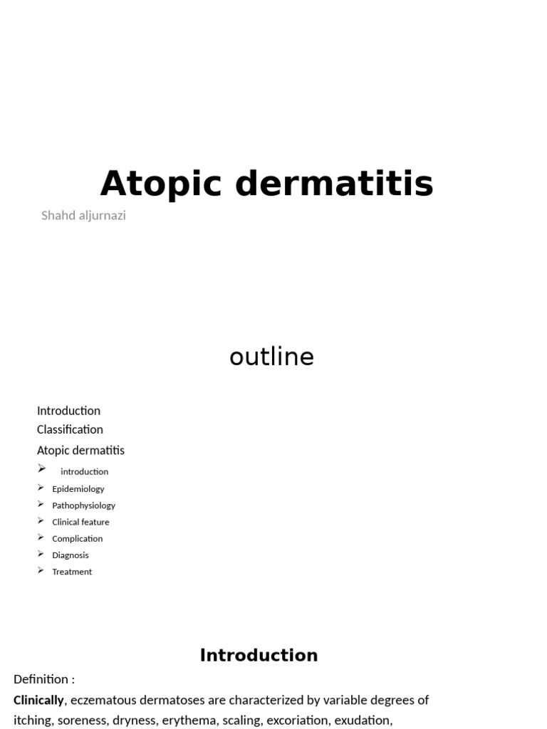 Atopic Dermatitis | PDF | Dermatitis | Allergy