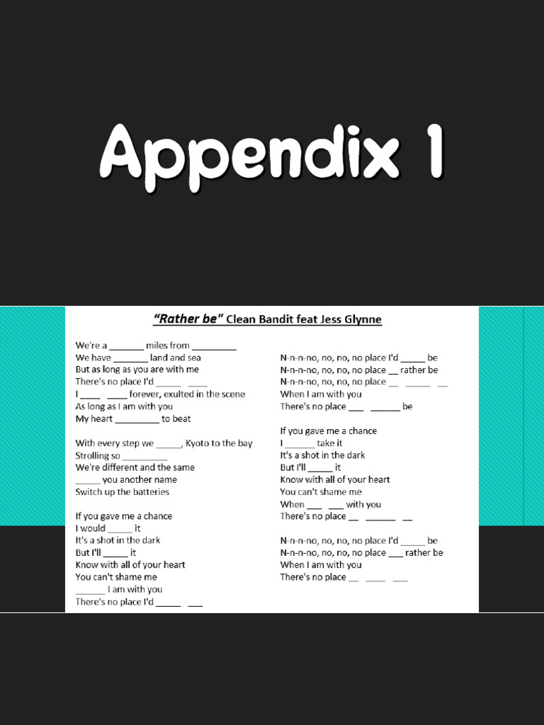 6th Level Lesson Appendixes (Didactic Materials) | PDF