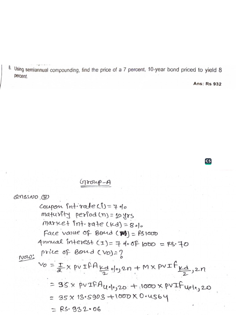 Sample Model Questions - BBS 4th Year - Investment | PDF
