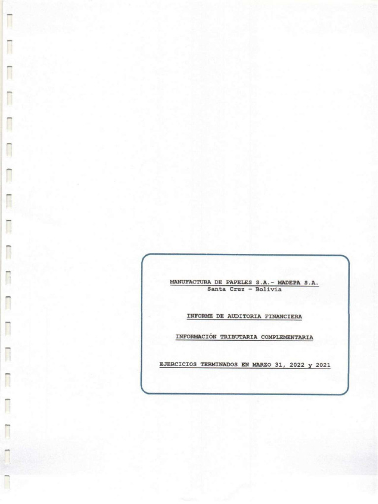 Estados Financieros Madepa Sa | PDF | Contabilidad | Impuestos