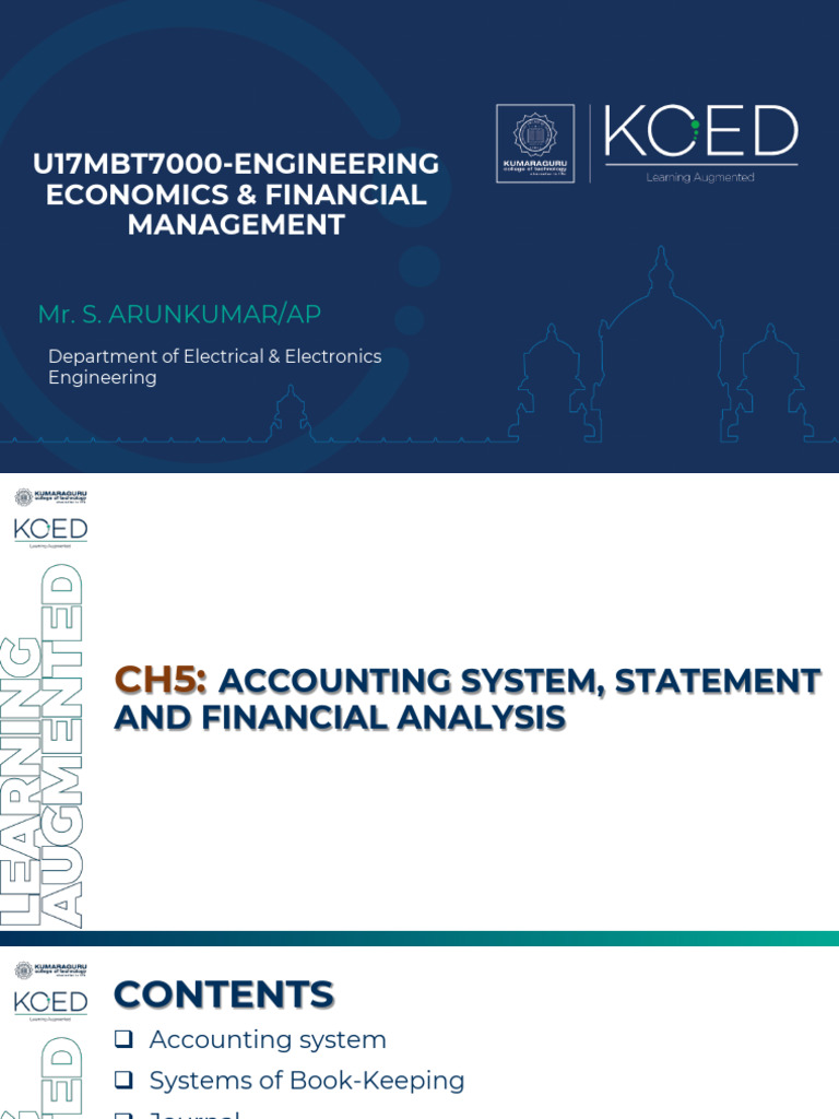 (U17mbt7000) Eefm Chapter V | PDF | Debits And Credits | Bookkeeping