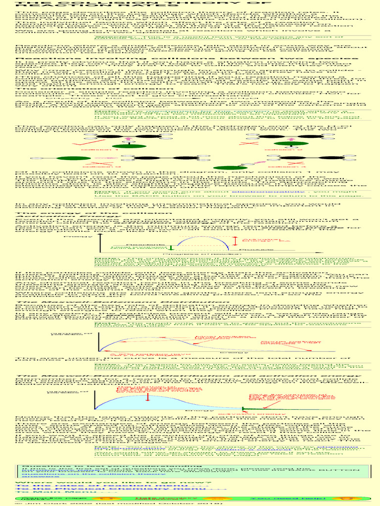 An Introduction To The Collision Theory in Rates of Reaction | PDF ...