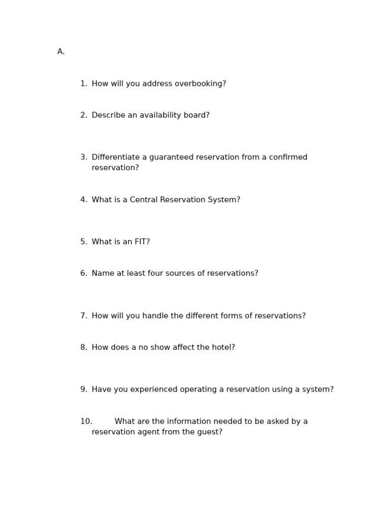Fos Questions | PDF