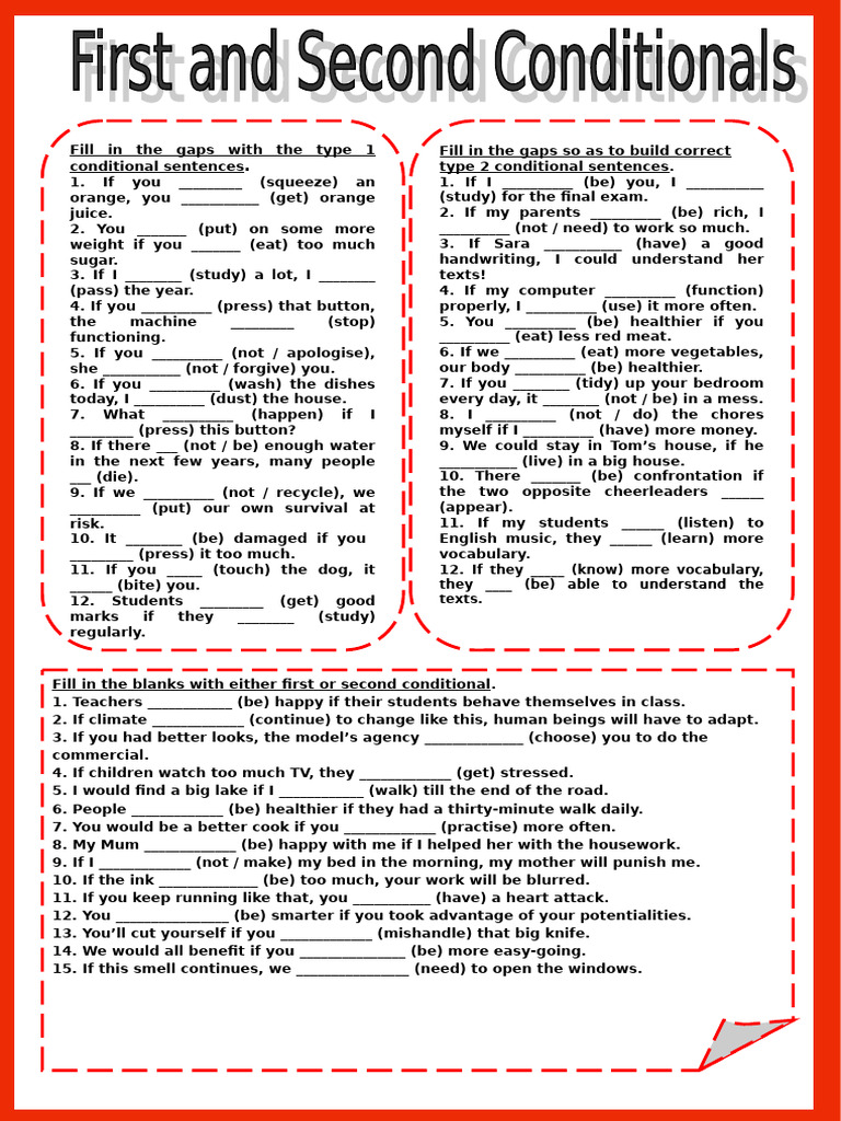 1st and 2nd Conditional 2012 | PDF
