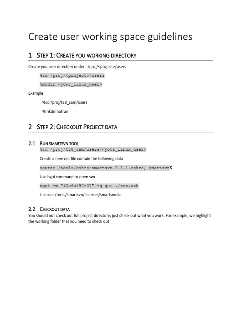 SVN Guidelines | PDF
