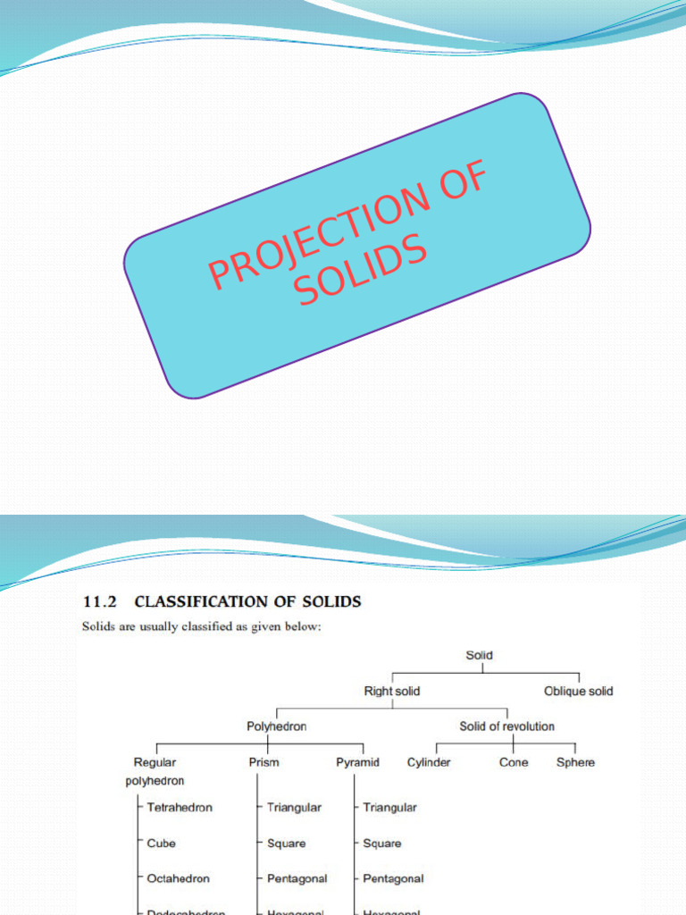 Projection of Solids | PDF