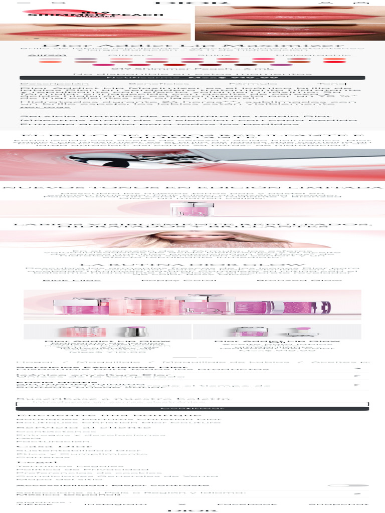 Dior Addict Lip Maximizer - Brillo Labial DIOR MX | PDF