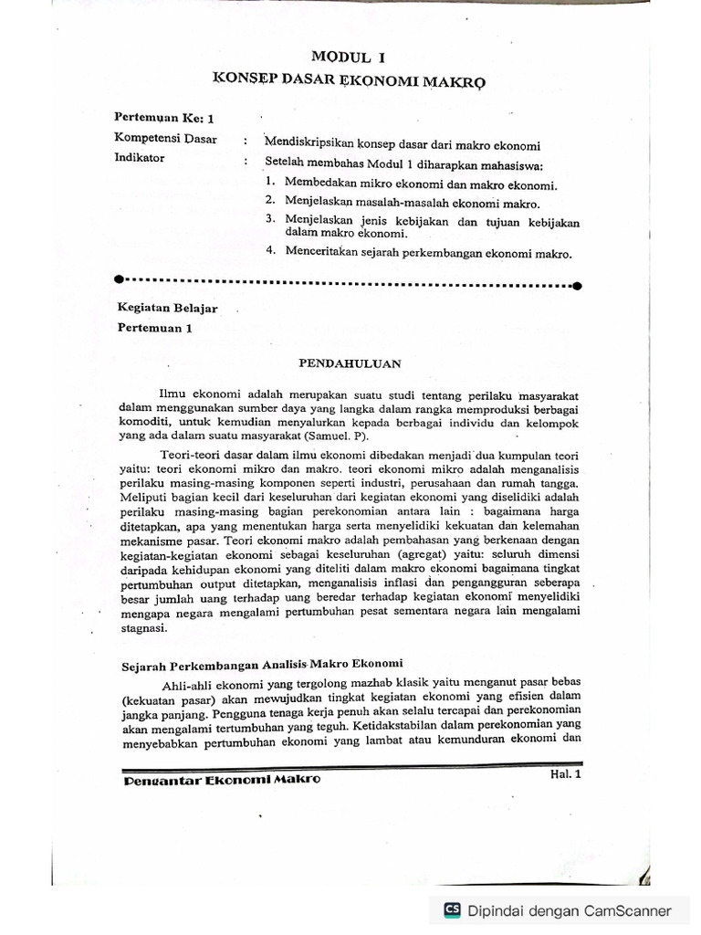 Buku Pengantar Ekonomi Makro | PDF