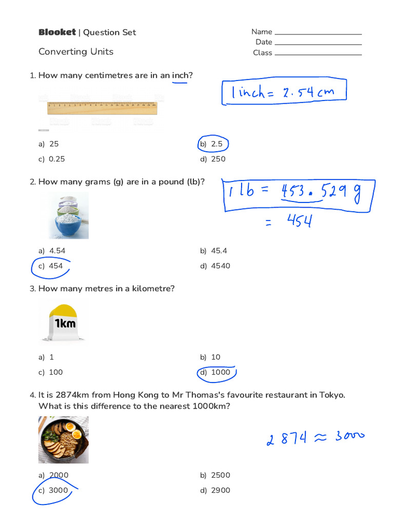 Converting Units - Blooket | PDF | Litre | Units Of Measurement