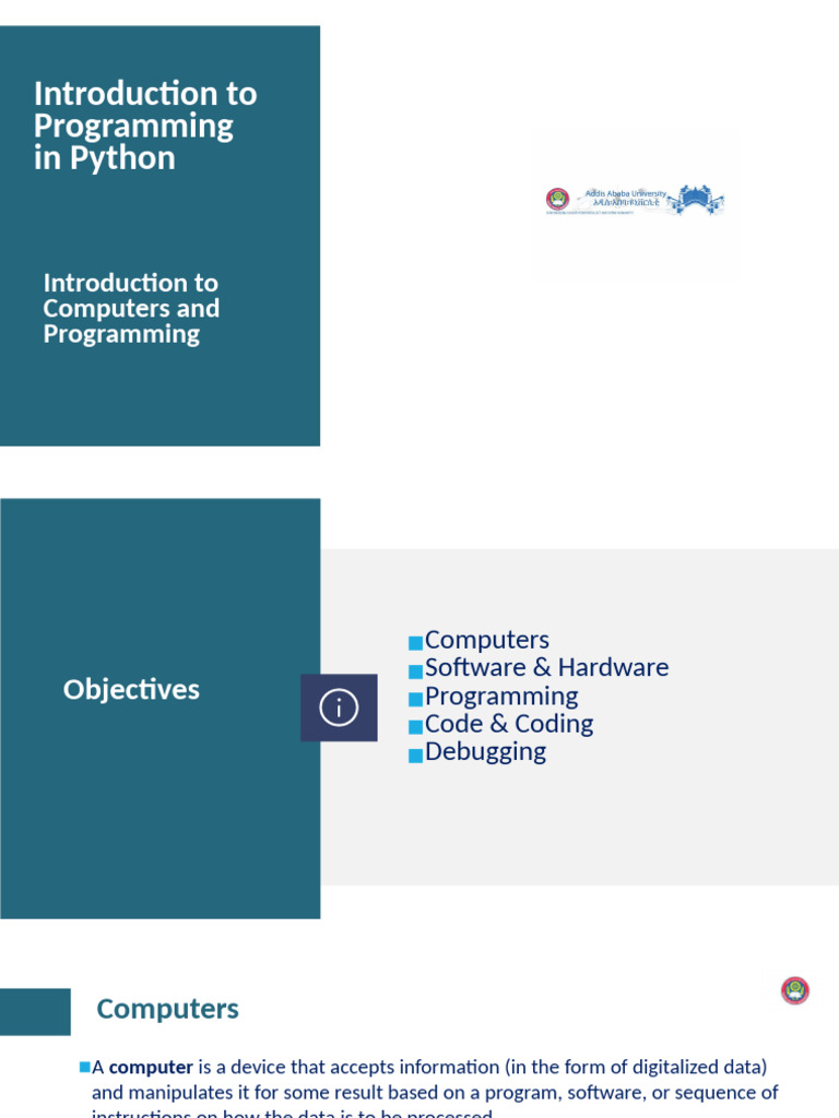Day - 00 Computers and Python | PDF | Computer Programming | Computer Hardware