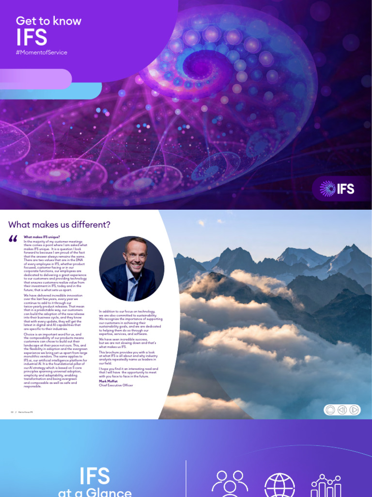 IFS - Brochure - Get To Know IFS - 10 24 | PDF | Cloud Computing | Enterprise Resource Planning