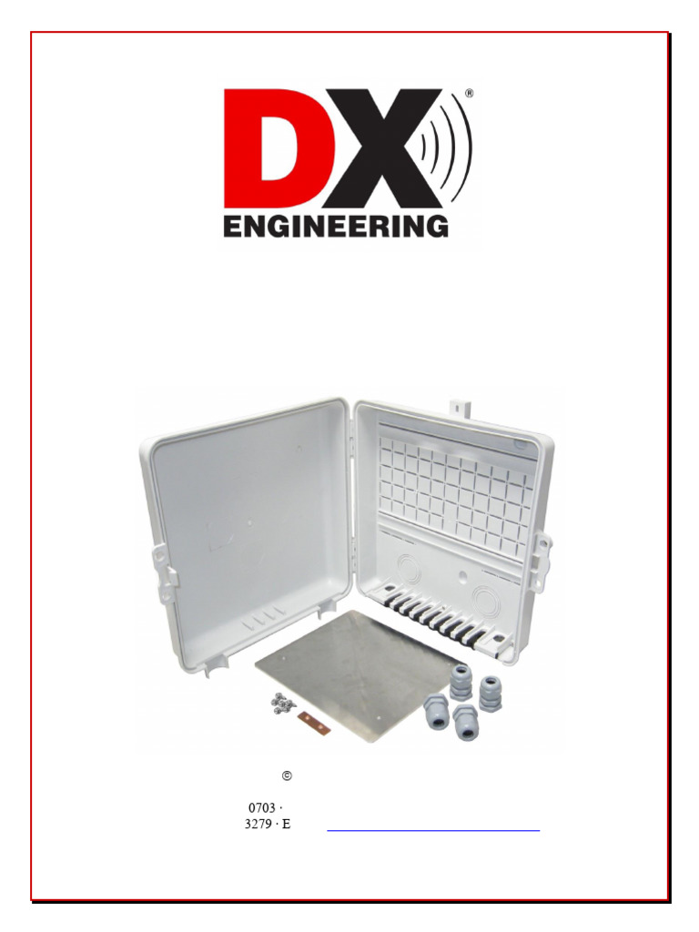 Dxe-Ue-2p - Eu Grounding and Utility Enclosure | PDF | Coaxial Cable ...