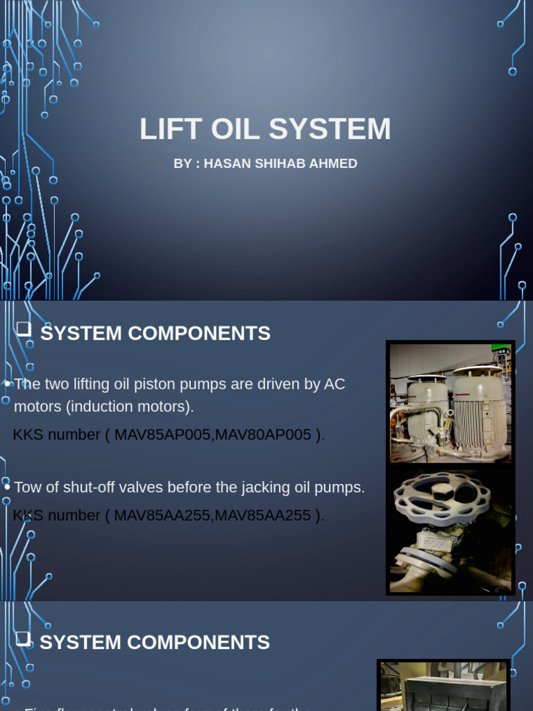 Oil Pump and Lift System Overview | PDF | Pump | Bearing (Mechanical)