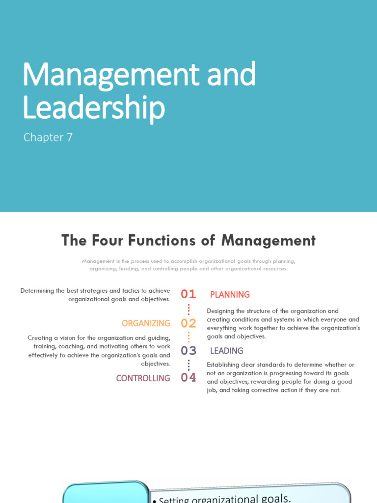 Management and Leadership | PDF | Goal | Swot Analysis