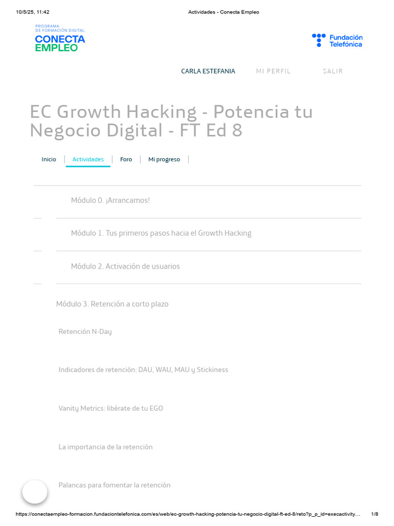 Actividades - Conecta Empleo M3 | PDF | ciberespacio