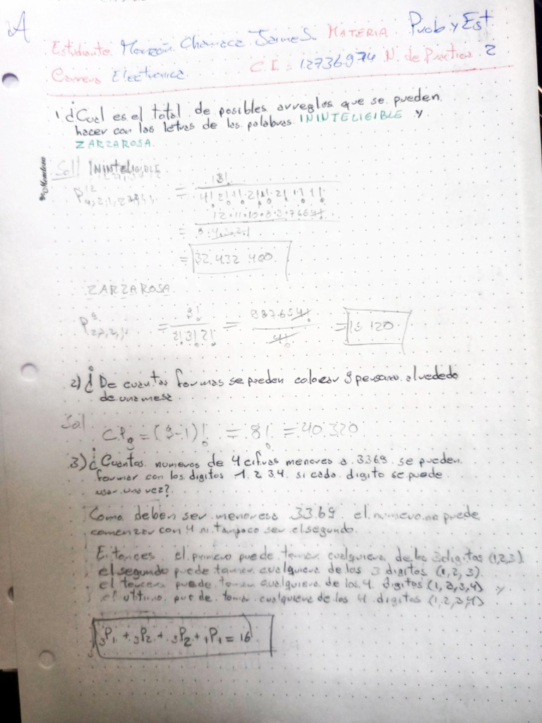 Tarea Prob 2 | PDF