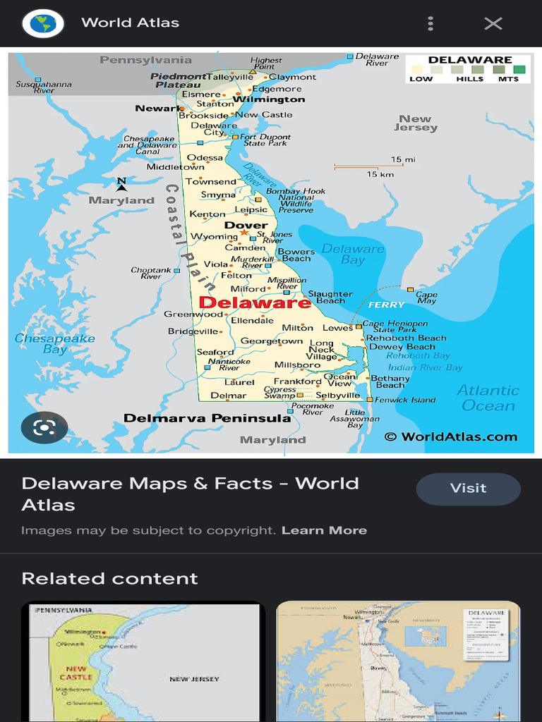 Delaware Map Image - Google Search | PDF