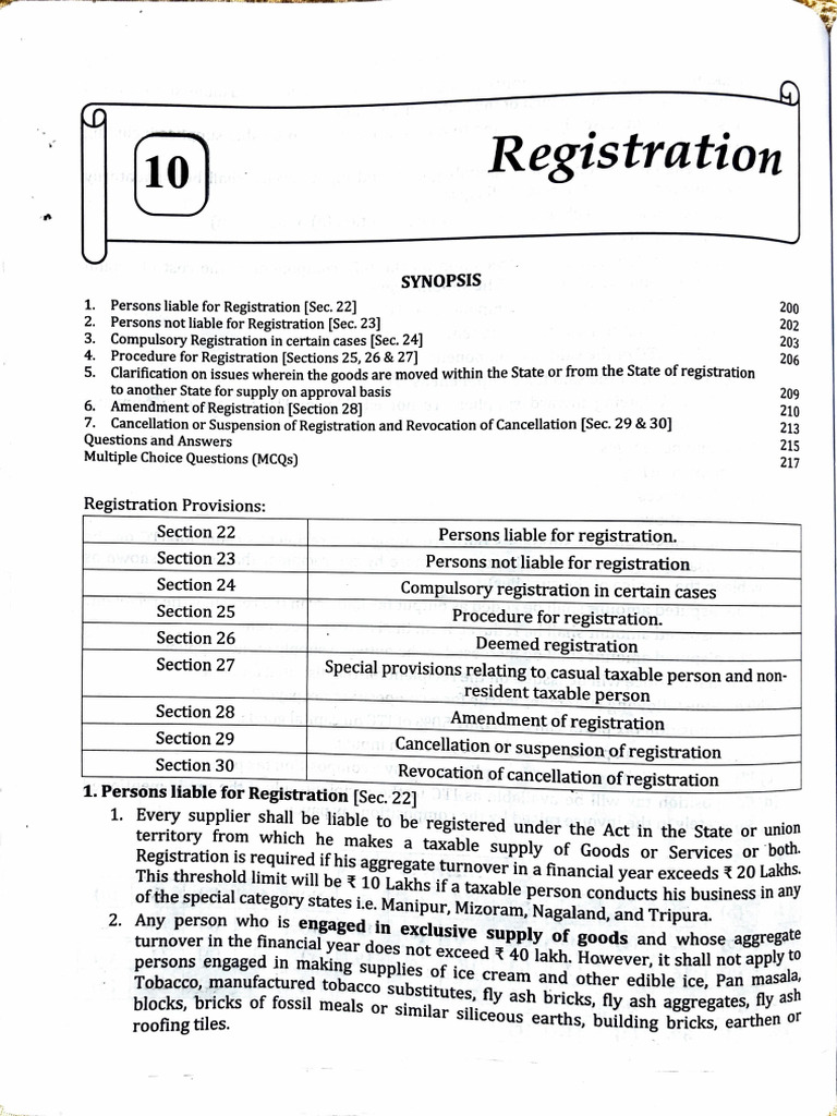 GST Registration | PDF