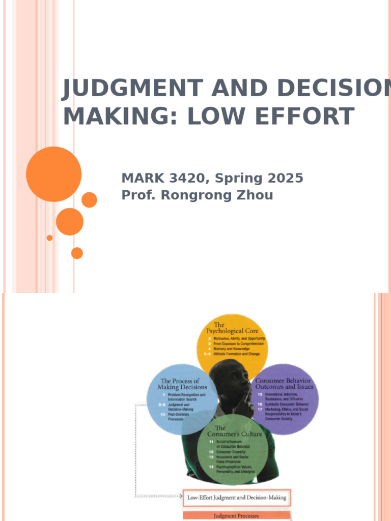 Class 6 Low Effort JDM | PDF | Decision Making | Representativeness Heuristic