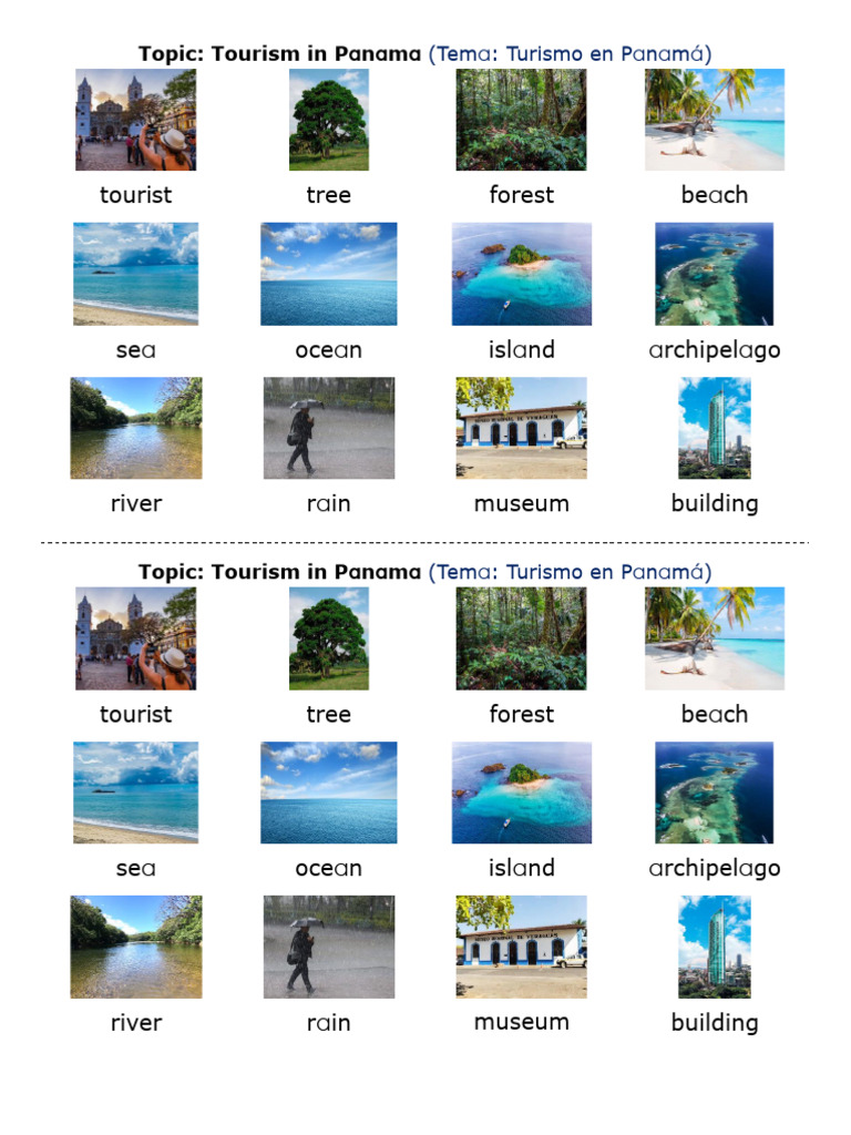 6° Vocabulary Tuorism in Panama-1 | PDF