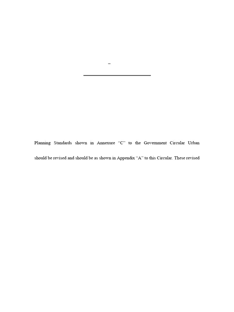 1979 Planning Standard (Planning Norms) | PDF