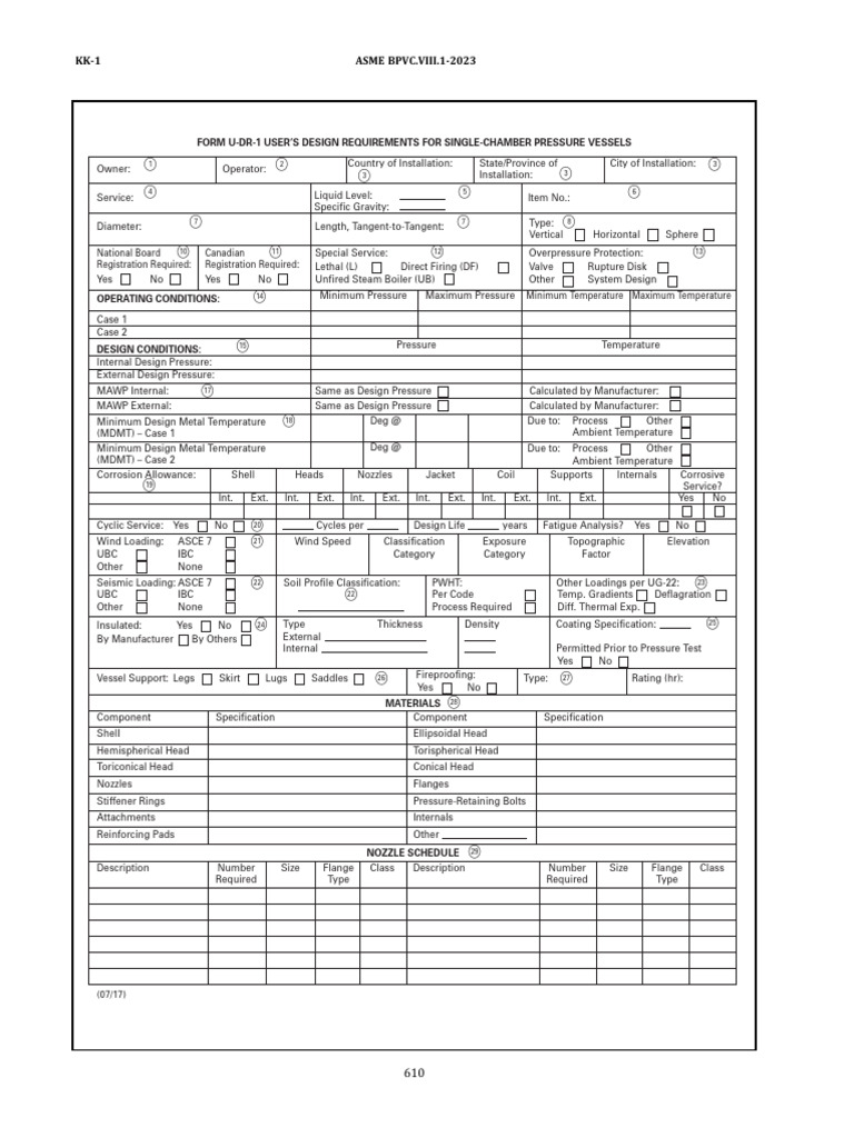 Data Sheet Pressure Vessel | PDF | Boiler | Mechanical Engineering