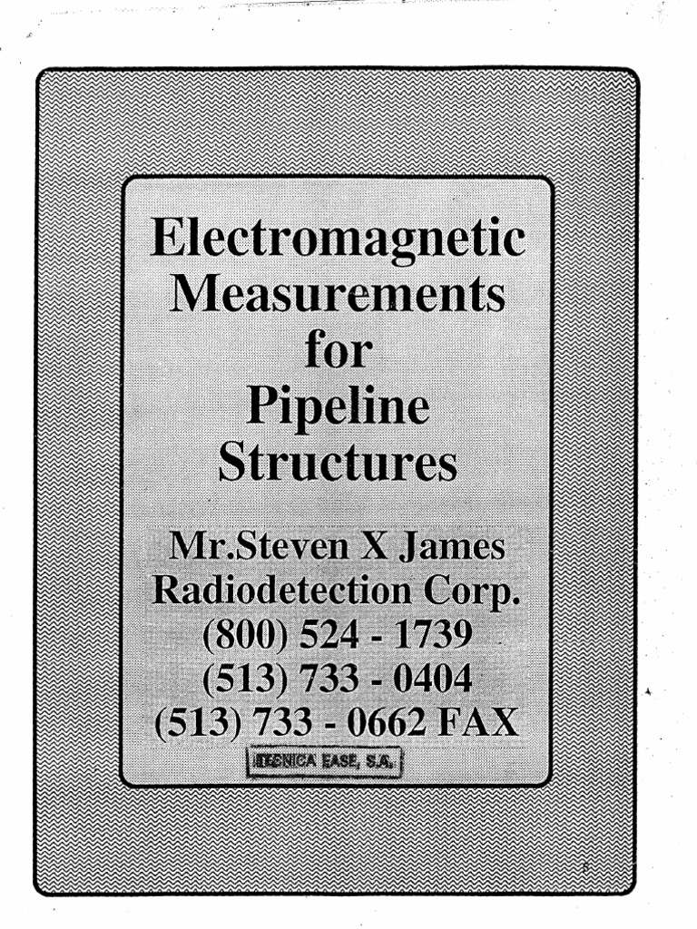 Electromagnetic Measurements For Pipeline Structures | PDF | Surveying ...
