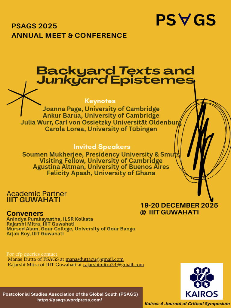 PSAGS 2025 Conference: Call for Papers | PDF