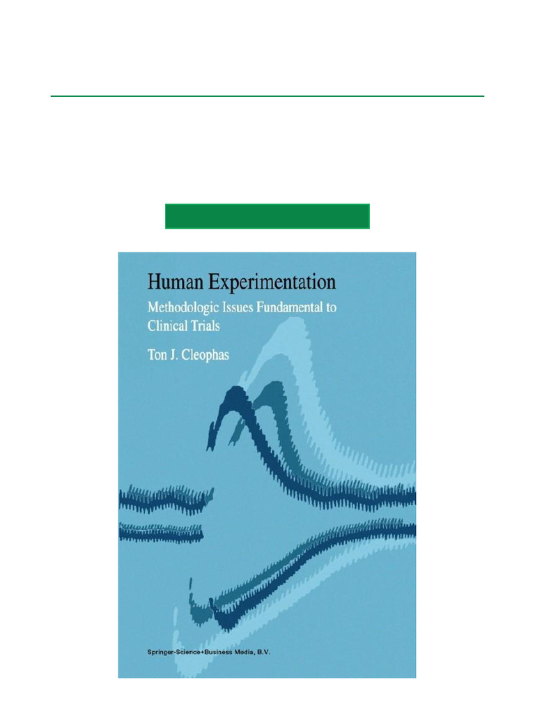 Human Experimentation Methodology Issues | PDF | Placebo Controlled ...