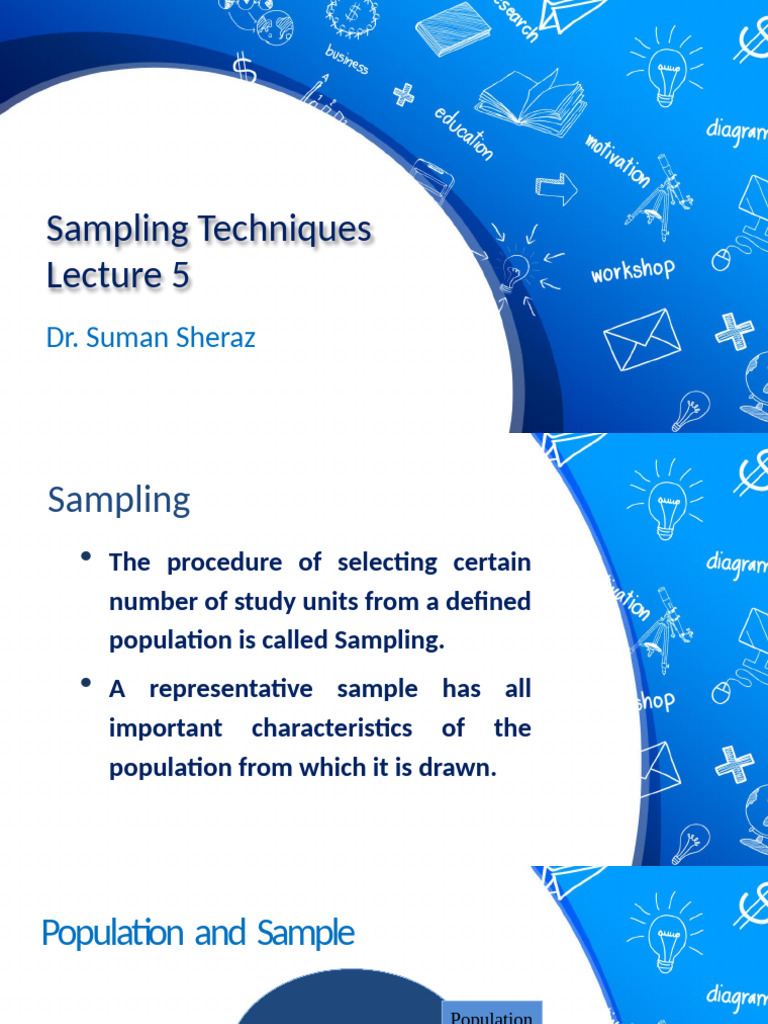 Lec 5 Sampling Techniques | PDF | Sampling (Statistics) | Statistics