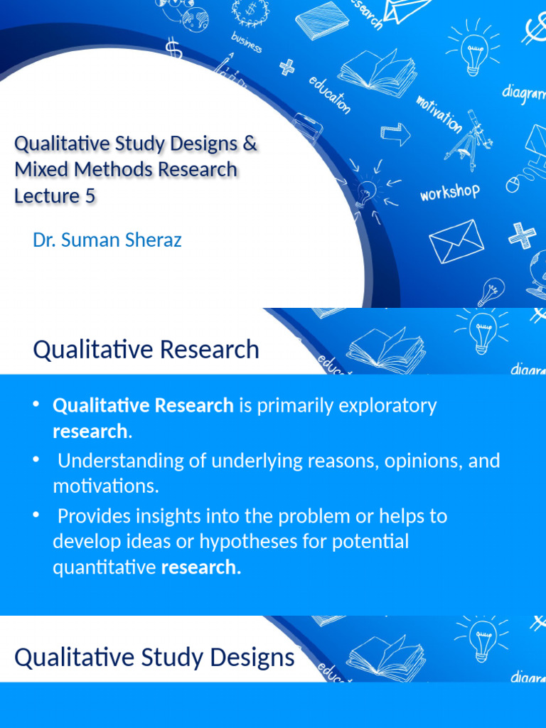 Lec 6 Qualitative Research Mixed Methods Research - Copy | PDF ...