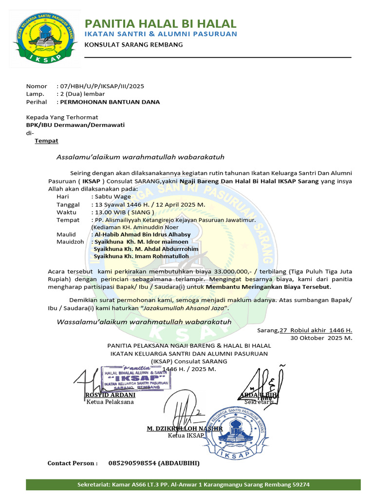 07 Undangan Proposal Dermwn Drmwti | PDF