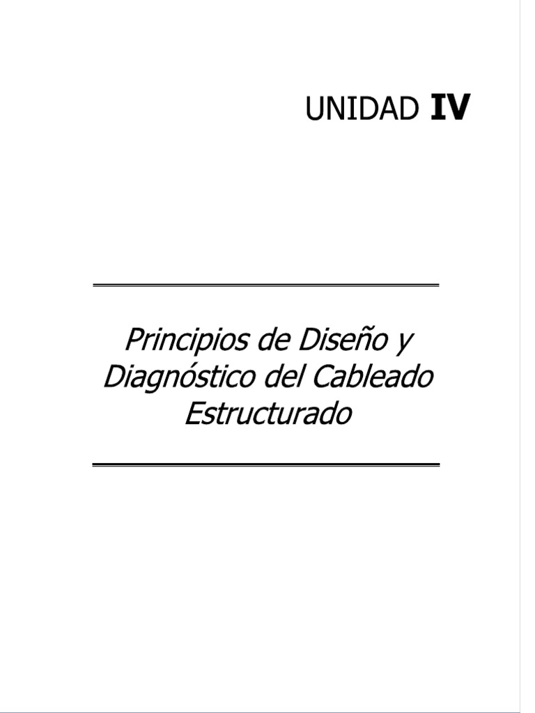 Cableado Estructurado IV | PDF