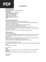 Teks MC Muhadoroh 3 Bahasa Gontor | PDF