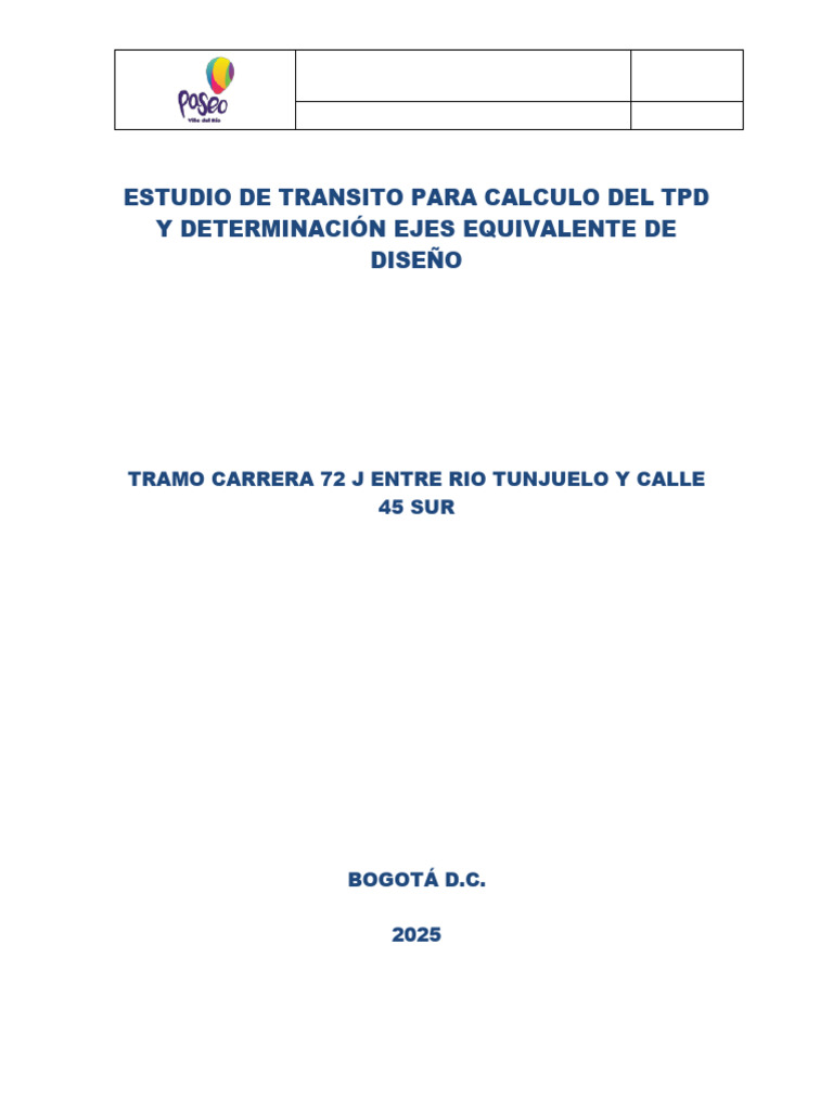 Estudio de Transito TPD_V.0 | PDF | Camión | Vehículos