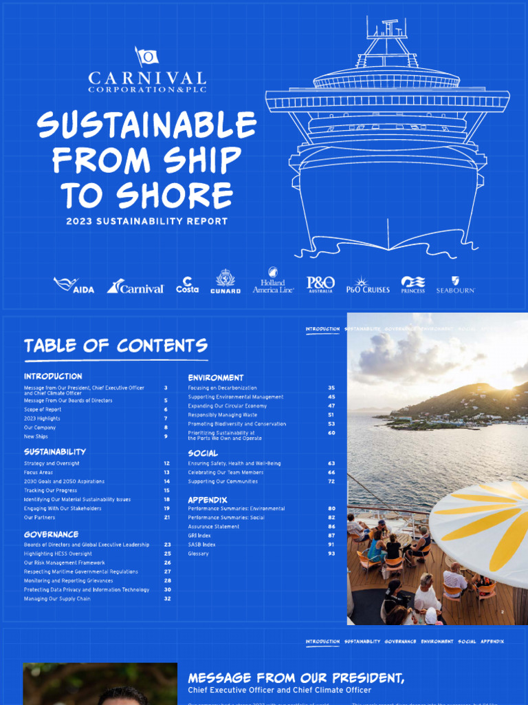 Carnival Corporation Plc FY2023-Sustainability-Report | PDF ...
