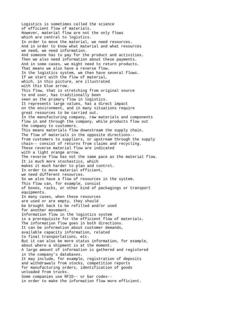 ChM005x Log1 W1 V04 V02-En | PDF | Logistics | Goods