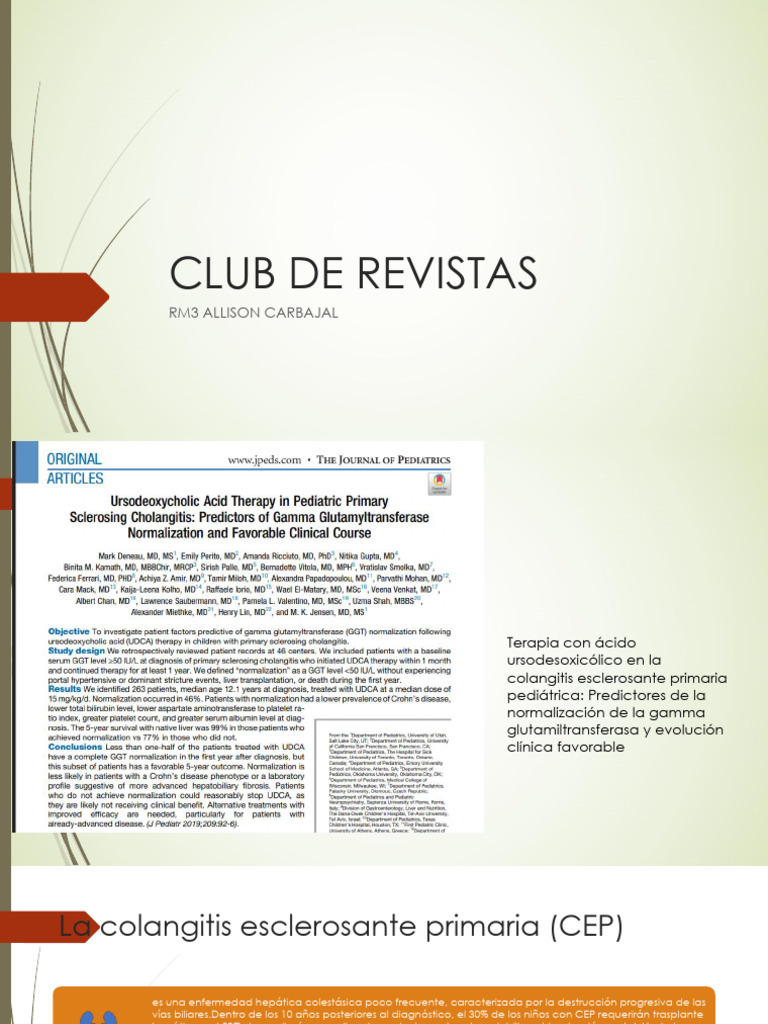 CLUB DE REVISTAS Cep | PDF | Enfermedades y trastornos | Medicina CLINICA